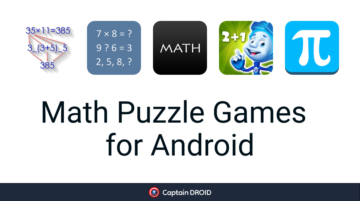 Android Math Puzzle Games: Free Download - Captain Droid